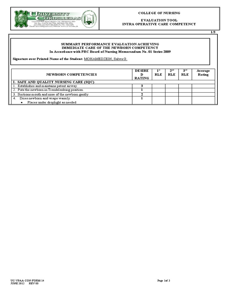 Uc-Vpaa-Con-Form-14 Page 1of 3 June 2012 Rev 00: ST ND RD | PDF ...