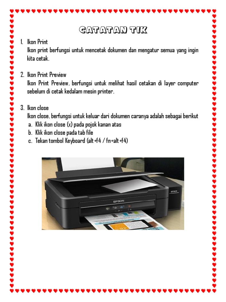 Pengertian Ikon Print | PDF