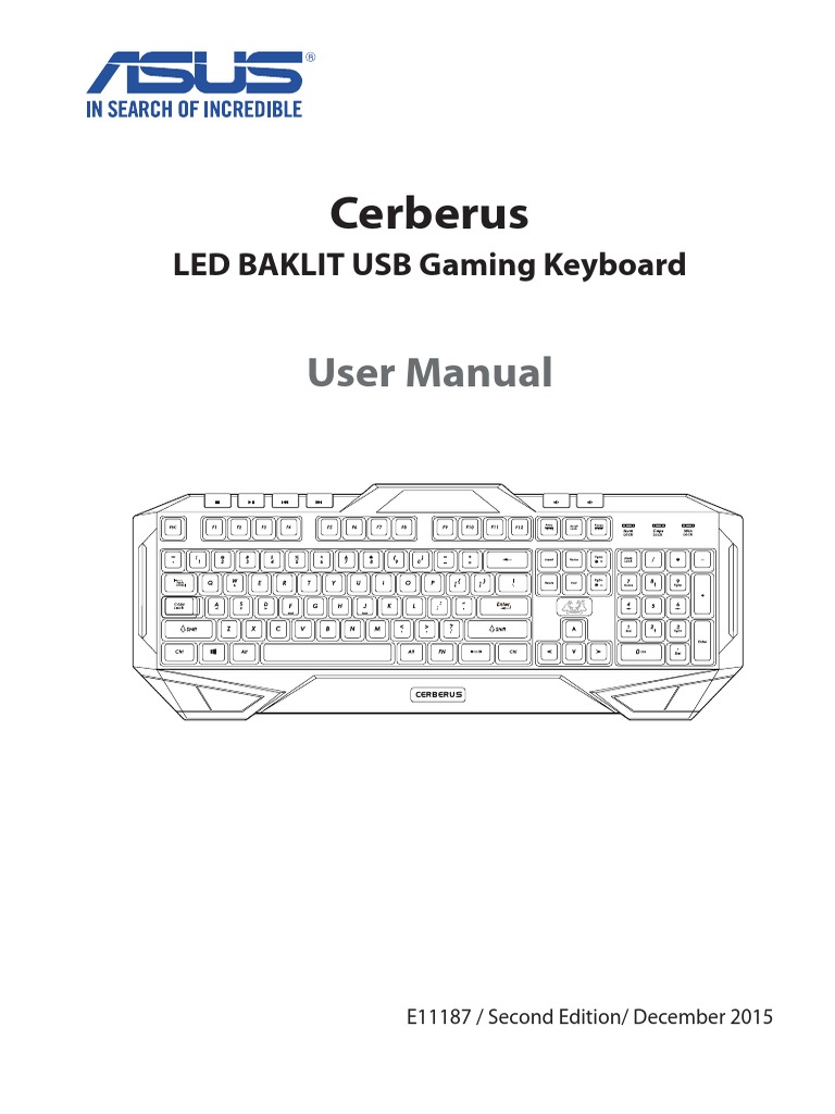 Cerberus: User Manual | PDF | Computer Keyboard | Computer Science