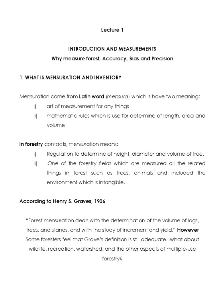 Lecture 1 - Introduction and Measurement | PDF | Accuracy And Precision ...