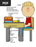 Blue Black White Filipino Pyramid Sentence Reading Fluency Poster | PDF