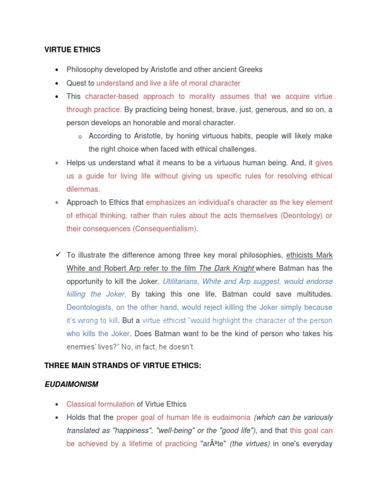 An In-Depth Exploration of Virtue Ethics: Its Origins, Key Concepts ...