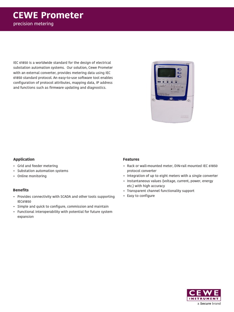 CEWE Prometer | PDF | Electrical Substation | Electricity