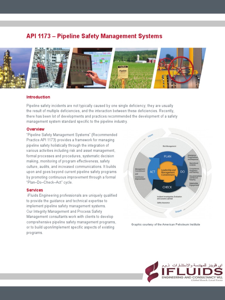 API 1173 Pipeline Safety Management Systems | PDF | Safety | Audit