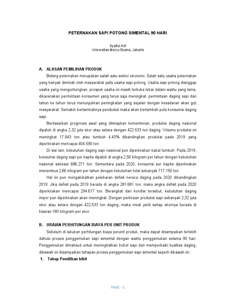 Peternakan Sapi Potong | PDF | Teknologi & Rekayasa