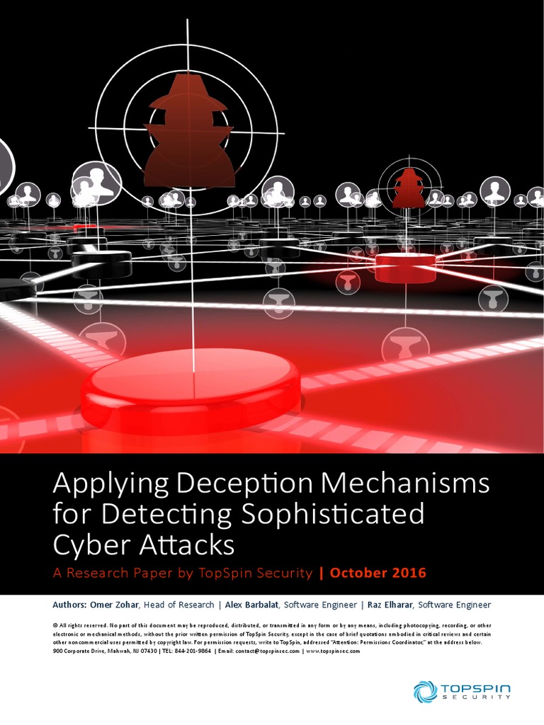 TopSpinSec Deception Research Paper OCT 05 16 | PDF | Computer Network ...
