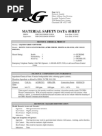 Sunlight Dishwashing Liquid SDS | PDF | Environmental Science | Safety