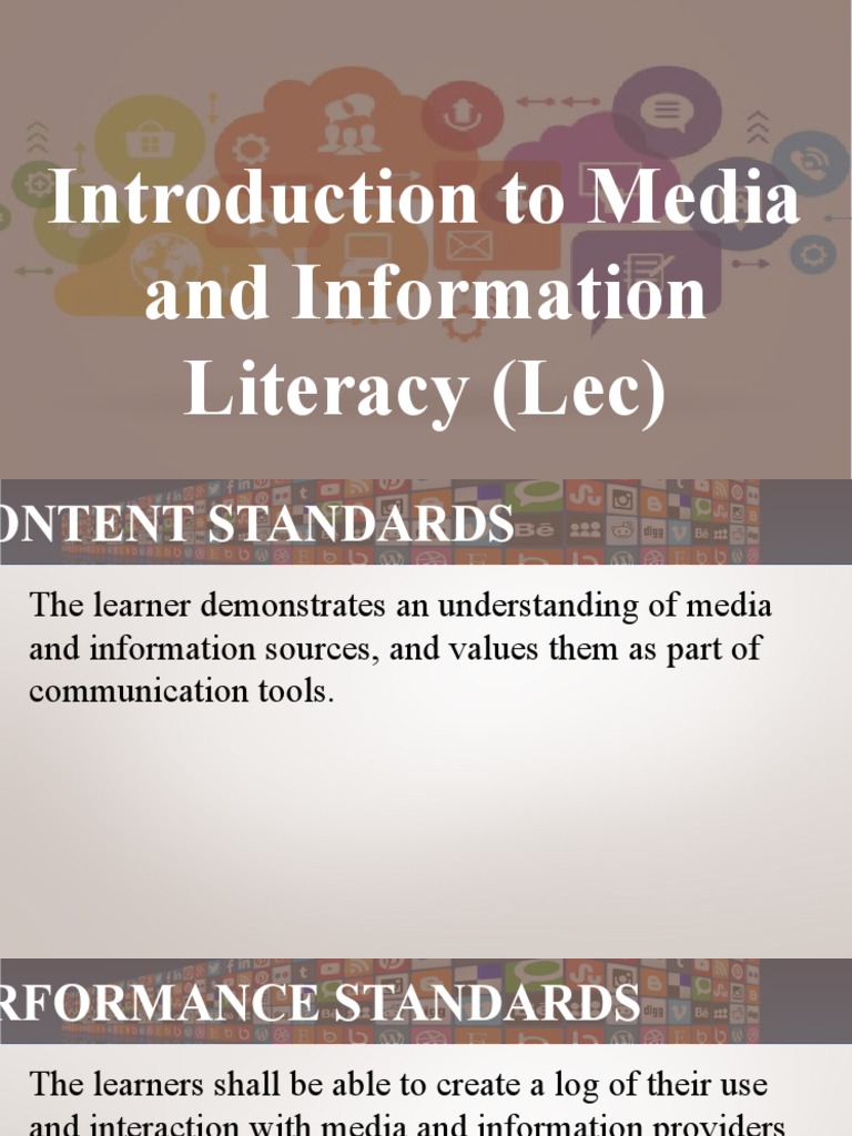 Media and Information Literacy Guide | PDF | Information Literacy ...