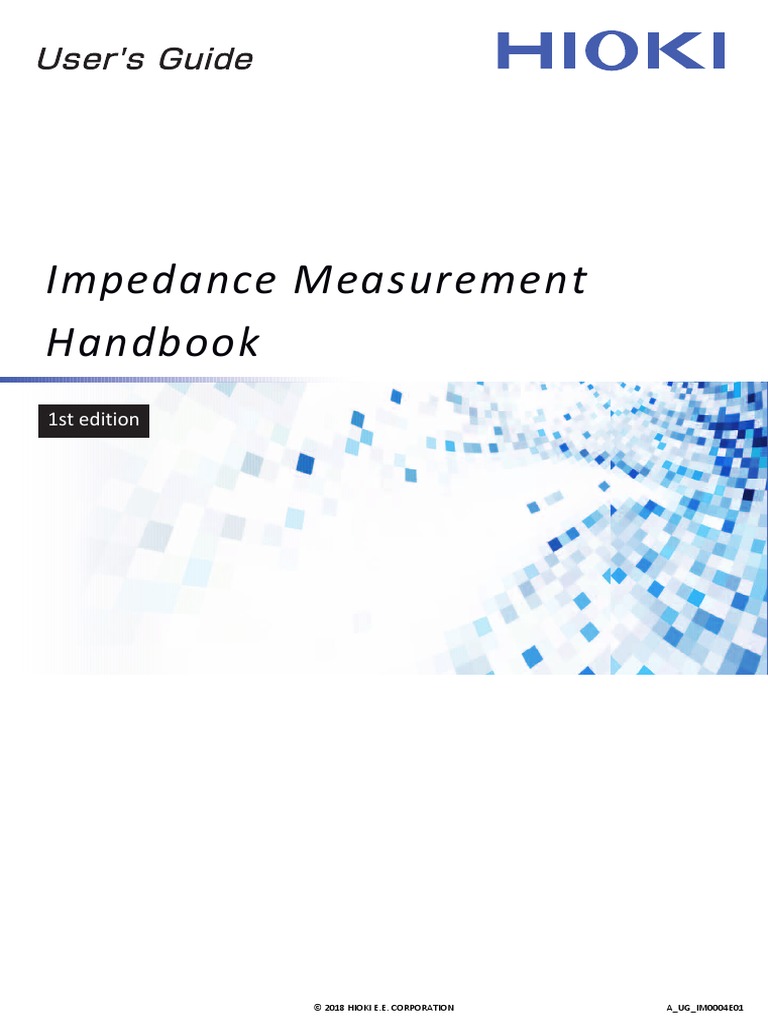 Impedance Measurement Handbook: 1st Edition | PDF | Electrical Impedance | Capacitor