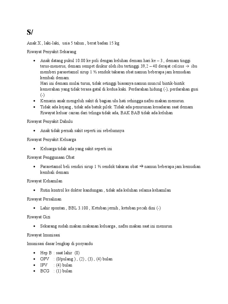 Demam Berdarah Anak: Gejala dan Penanganan | PDF