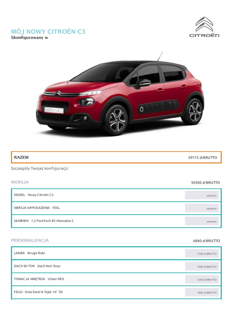 Nowy Citroën C3 | PDF
