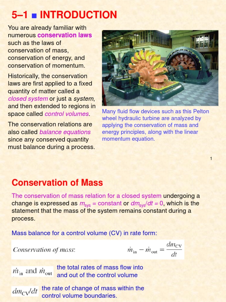 Conservation Laws: Closed System Control Volumes | PDF | Fluid Dynamics ...