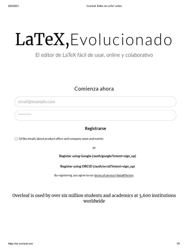 Overleaf, Editor de LaTeX Online | PDF | Informática y tecnología de la ...