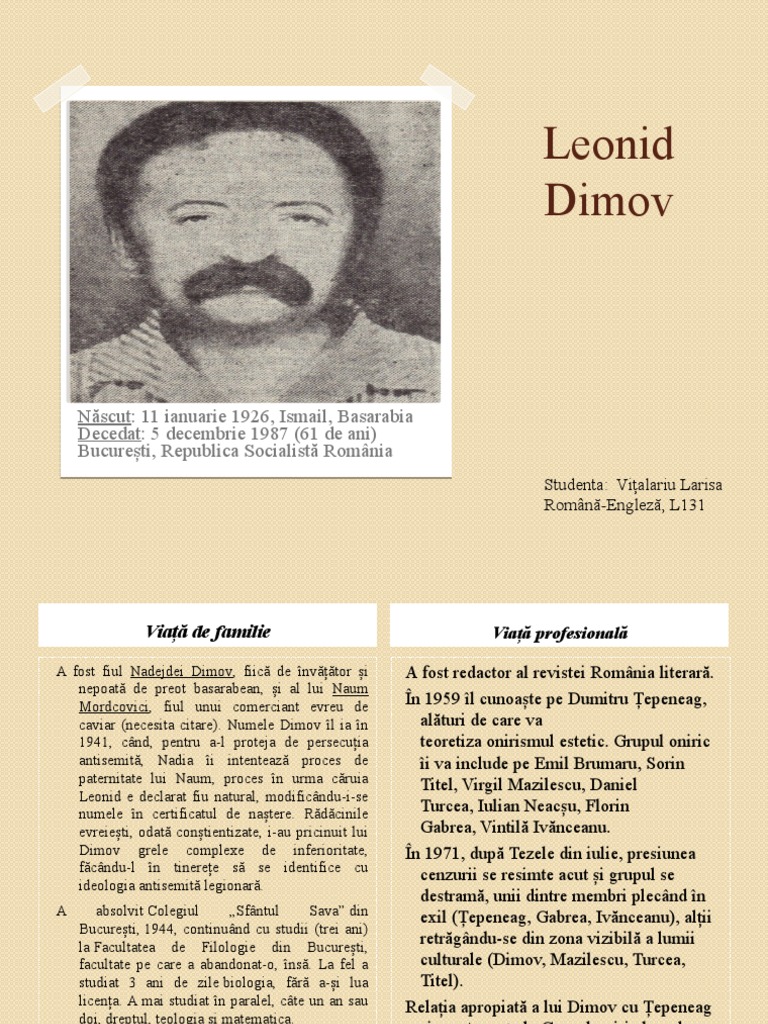 Leonid Dimov | PDF