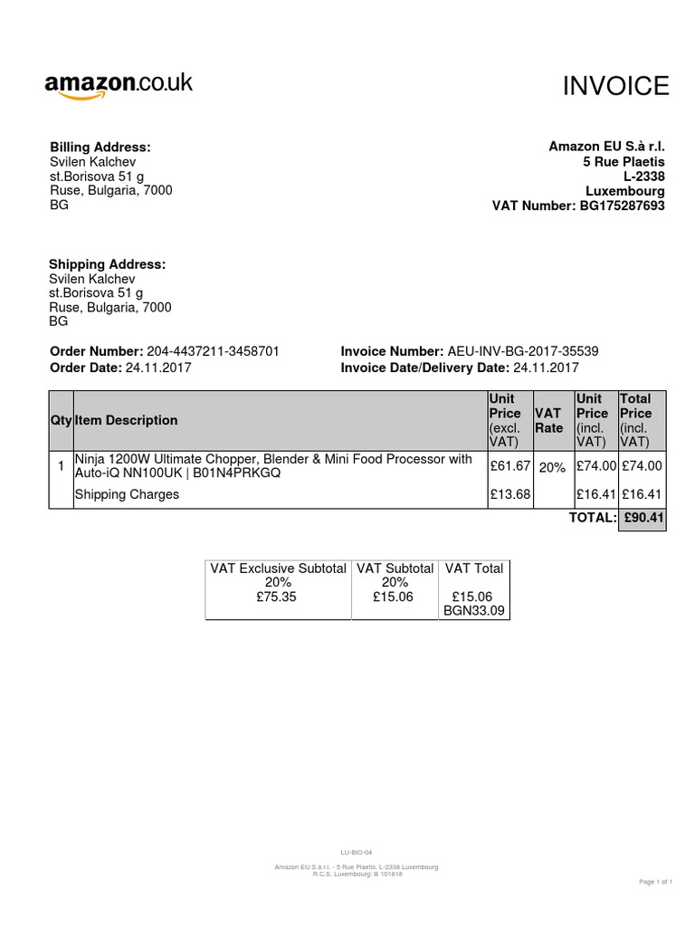 Invoice Dolce Gusto | PDF | Value Added Tax | Sales