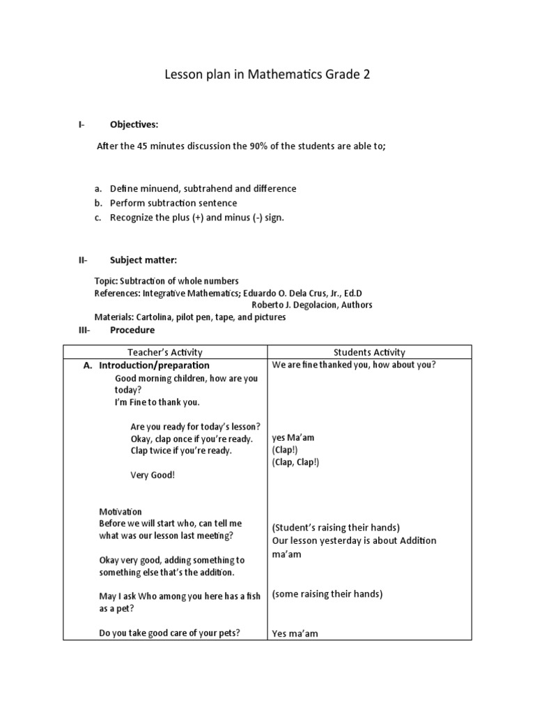 Grade 2 Math: Subtraction Basics | PDF | Subtraction | Science