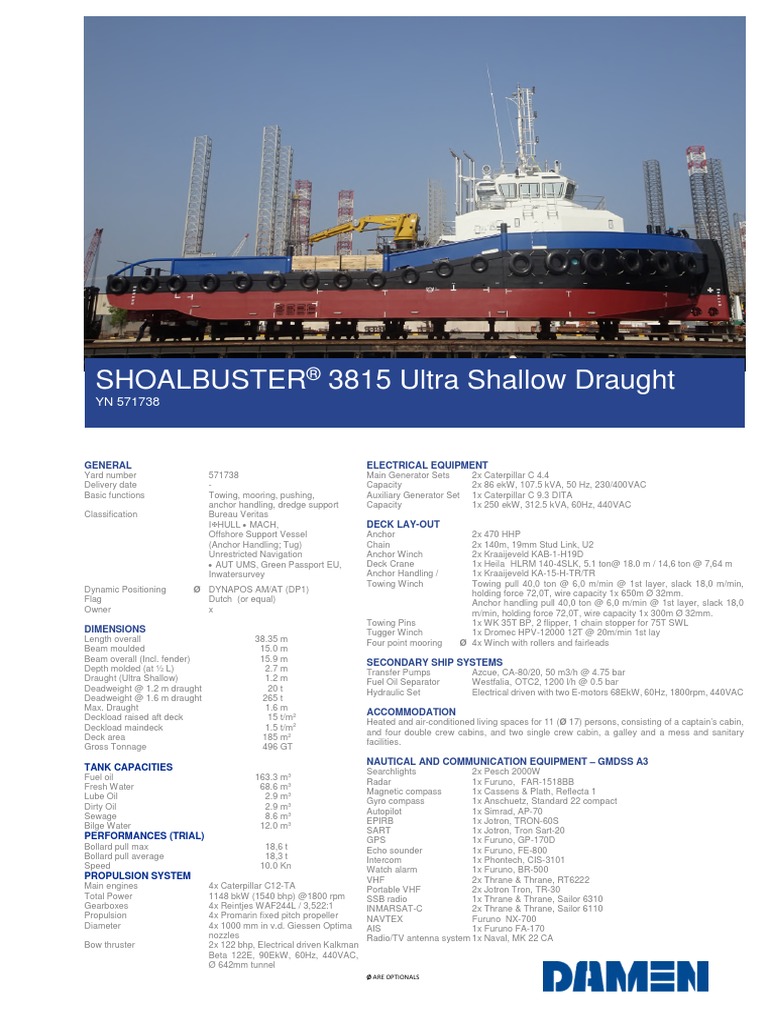 Shoalbuster 3815 Ultra Shallow Draught: Picture of Similar Vessel | PDF ...