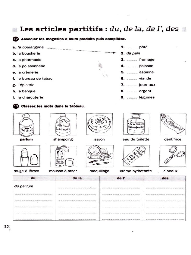 Les Partitifs Exercices | PDF