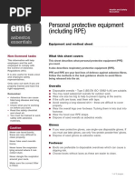 RPE Monthly Inspection Checklist | PDF | Occupational Safety And Health ...