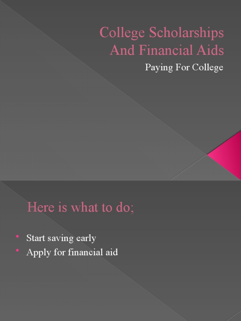 College Scholarships and Financial Aid Guide | PDF