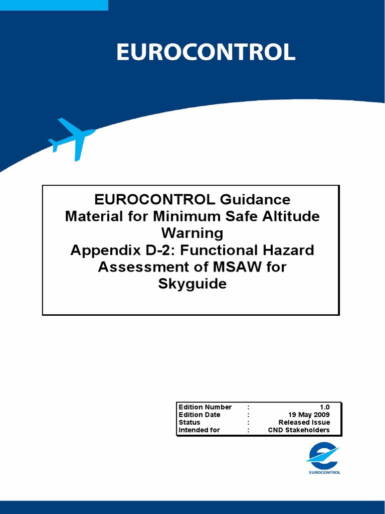 EUROCONTROL Guidance Material For Minimum Safe Altitude Warning ...