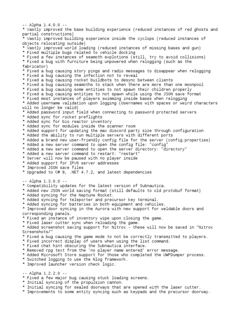 Patch Notes Pdf Software Bug Server Computing