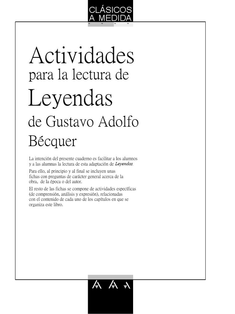 Actividades Anaya Leyendas Bécquer | PDF | Leyendas | Narrativa