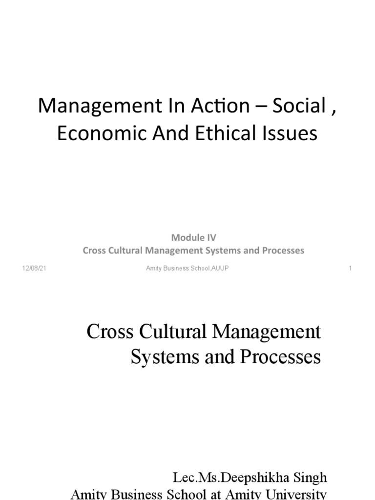 7419ccross Cultural Management Systems and Practices | PDF ...