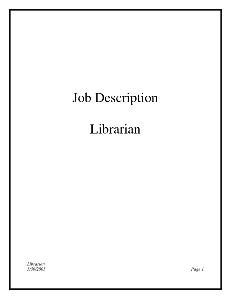 Librarian JD | PDF | Cataloging | Libraries