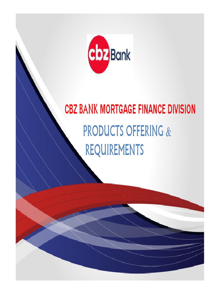 CBZ Bank Mortgage Finance Product Offering | PDF | Mortgage Loan | Loans