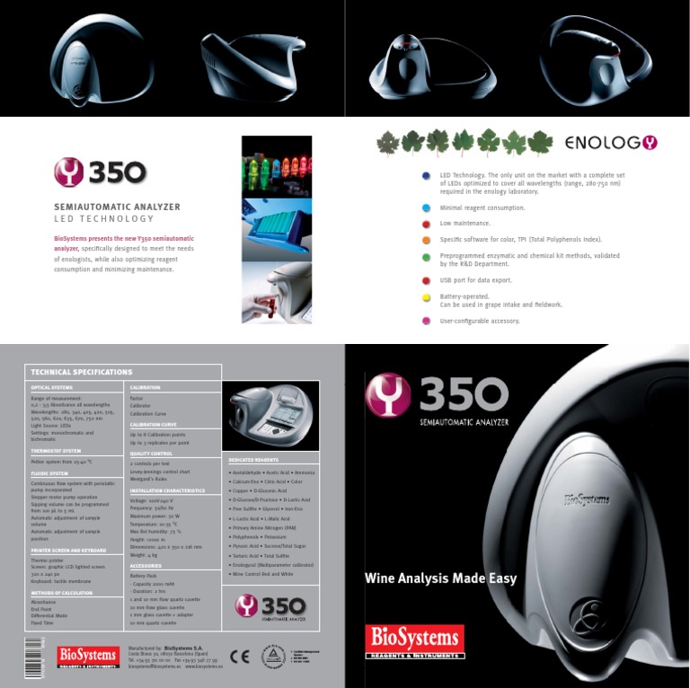 7 Biosystems Y350 Semi Automatic Analyzer | PDF | Light Emitting Diode ...