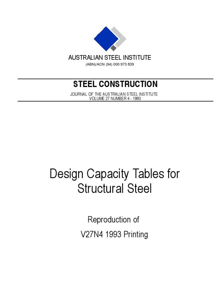 Design Capacity Tables For Structural Steel - SC - v27 - n4 | PDF