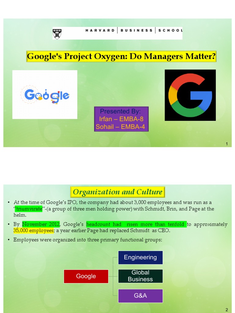 Google Project Oxygen | PDF | Leadership | Applied Psychology
