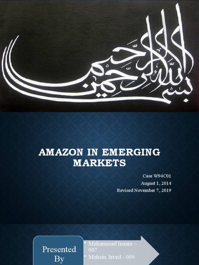 Amazon in Emerging Markets | PDF | E Bay | Alibaba Group
