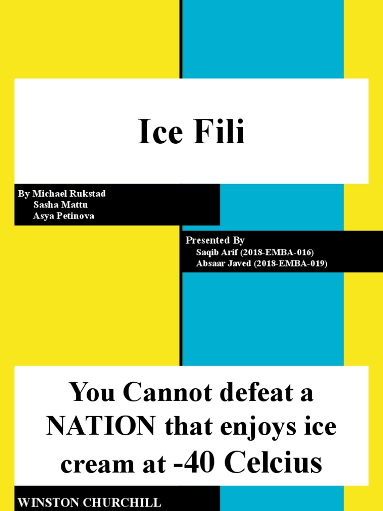 Ice Fili: by Michael Rukstad Sasha Mattu Asya Petinova | PDF ...