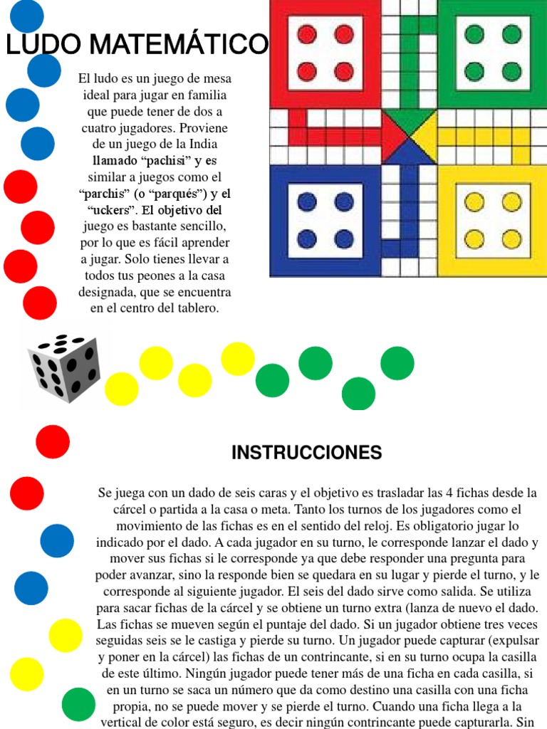 El juego de mesa Ludo Matemático: un divertido pasatiempo familiar con ...