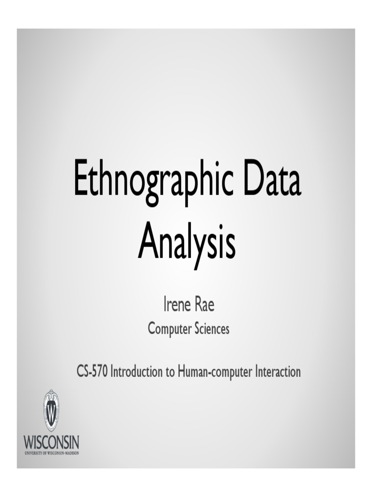 Ethnographic Data Analysis: Irene Rae | PDF | Human Nature | Academic ...
