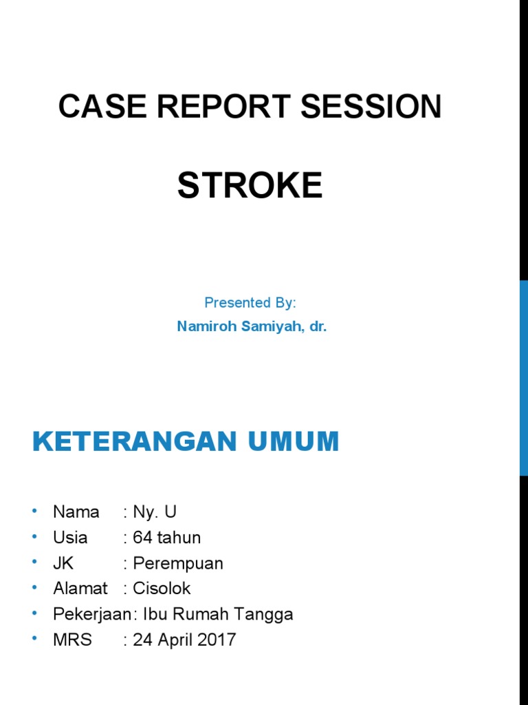 Case Report - Stroke | PDF