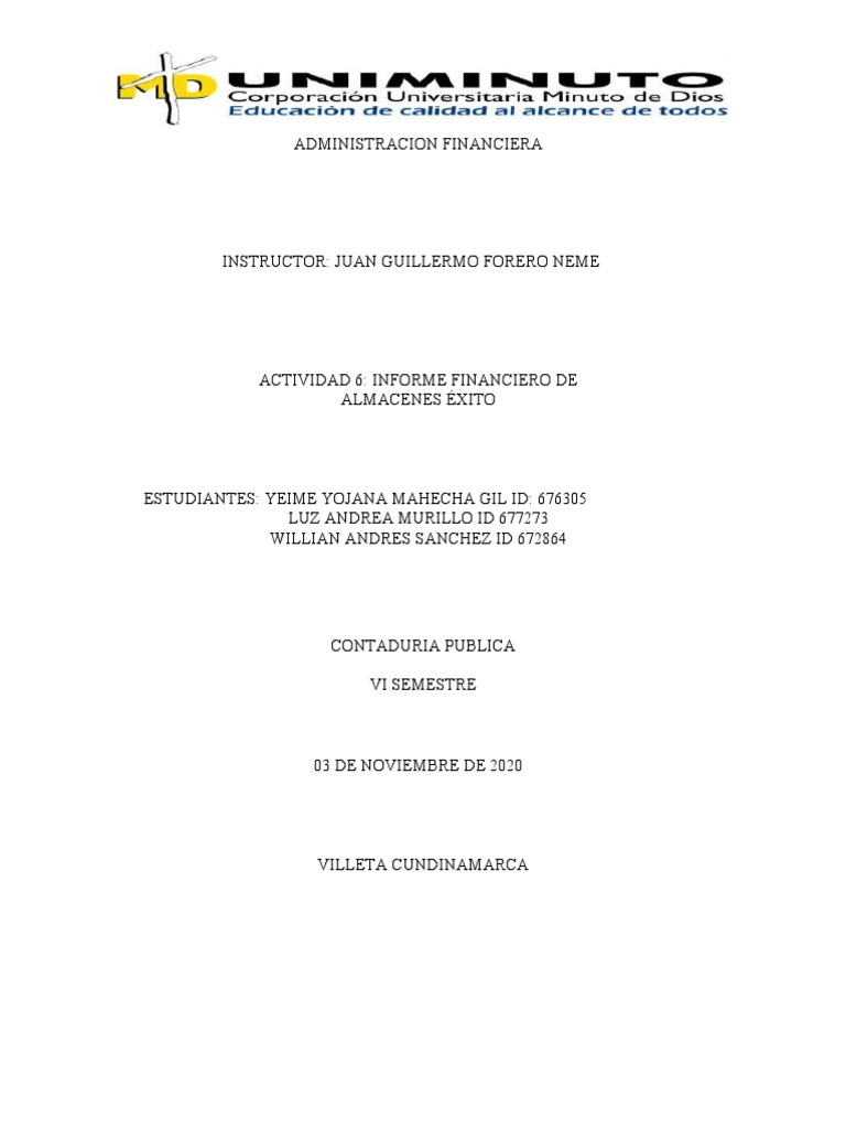 Actividad 6 | PDF | Empresas | Capital de trabajo