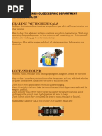 Housekeeping Script | PDF