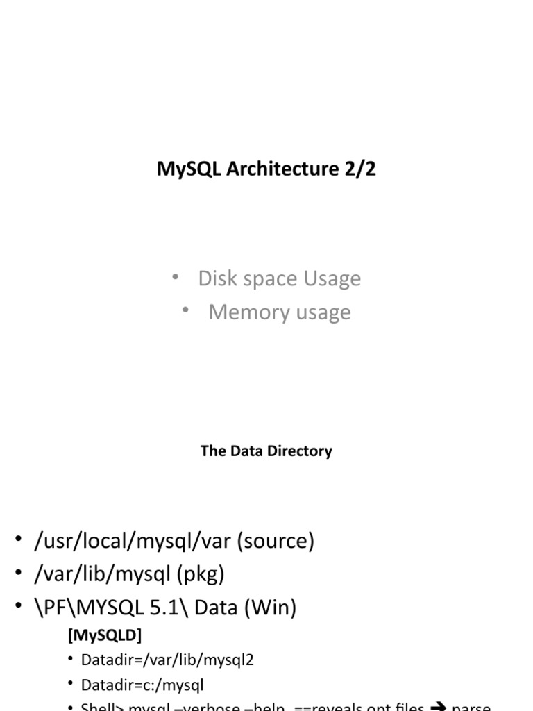 CBT MySQL Architecture 2 | PDF