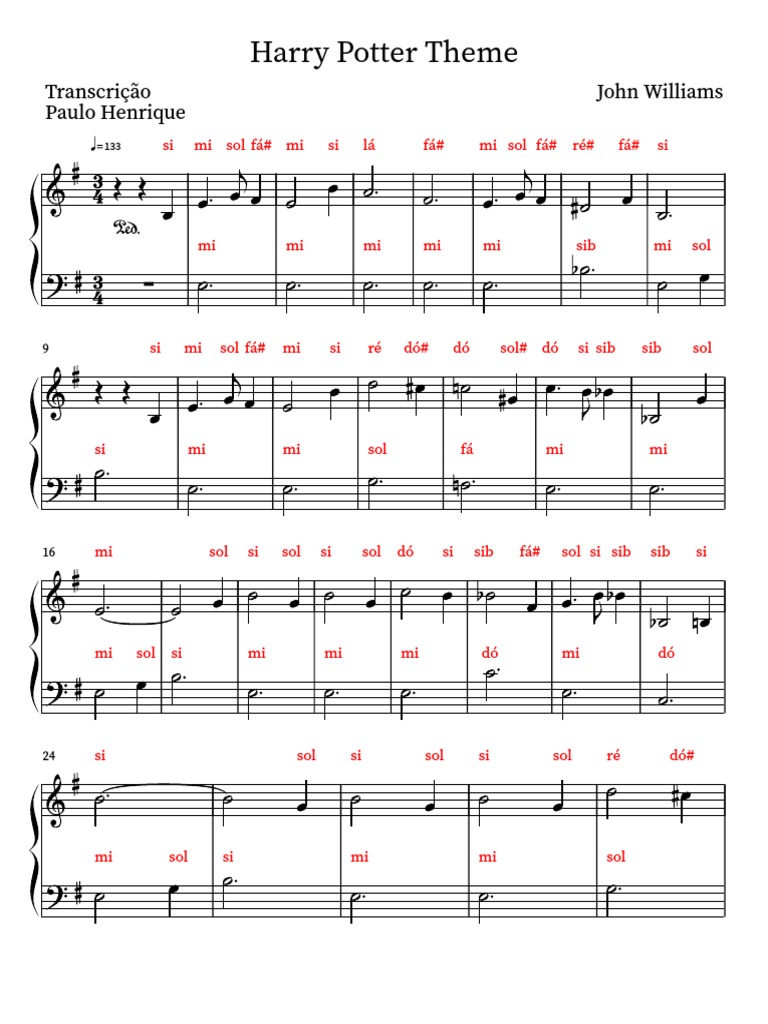 Harry Potter Theme - Aula123 | PDF