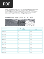 Angle Size Chart | PDF | Notation | Metrology