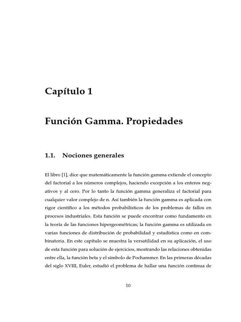 Funcion Gamma | PDF | Función (Matemáticas) | Integral