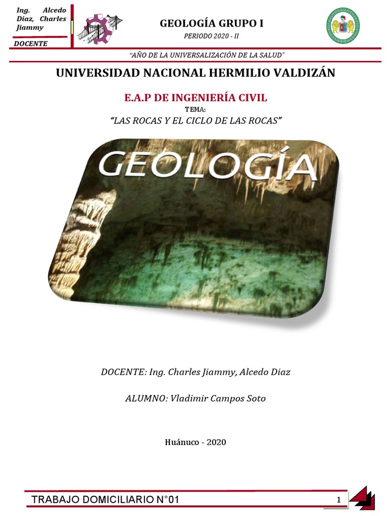 Clasificación y Propiedades de Rocas | PDF | Roca (geología) | Roca ...