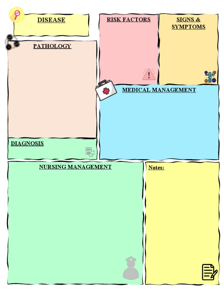 Nursing Disease Patho - Blank Template | PDF