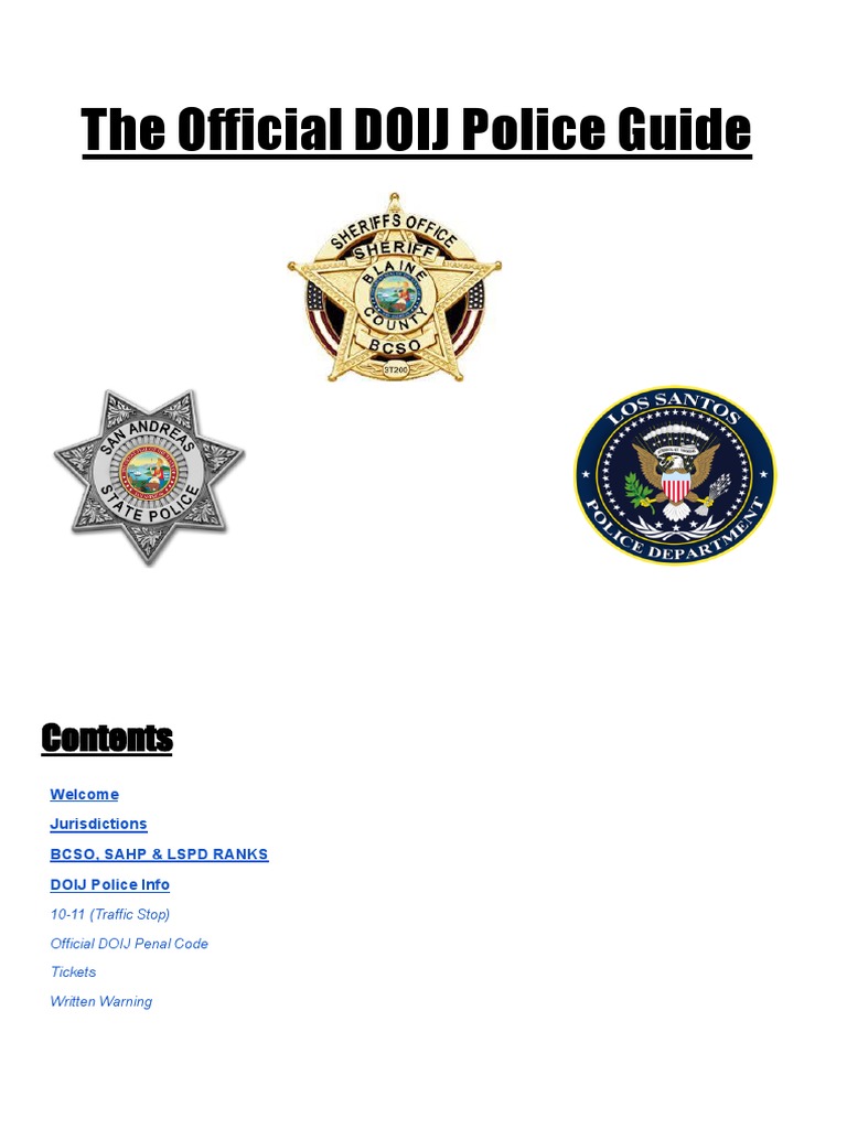 The Official Doij Police Guide U | PDF