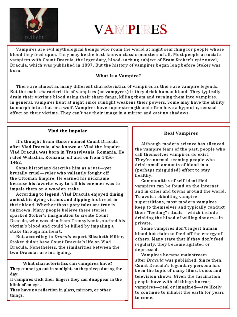 What Is A Vampire?: Vlad The Impaler | PDF | Count Dracula | Vampires