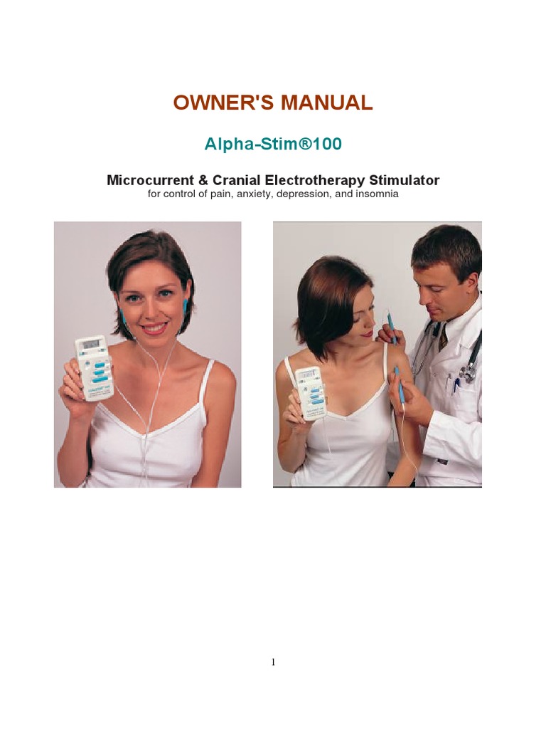 alpha-stim-100-user-manual | PDF | Pain | Pain Management