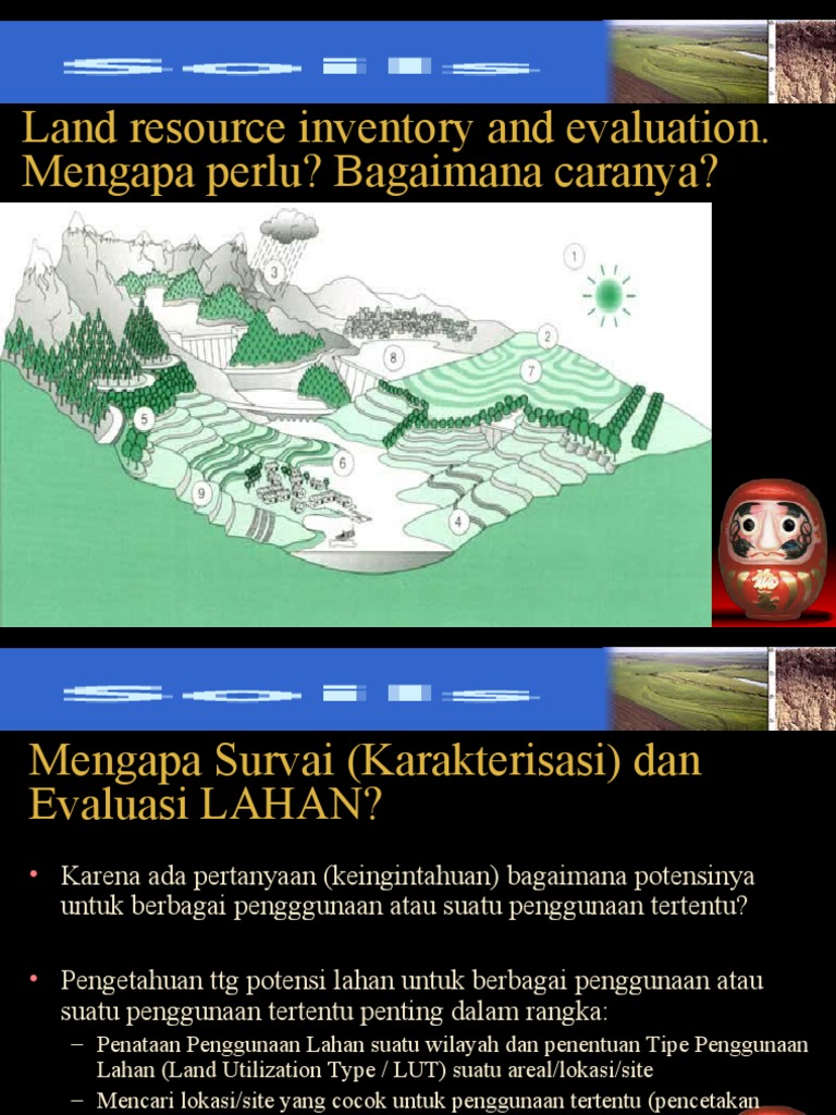 Land Resource Inventory and Evaluation (Kuliah 2) | PDF